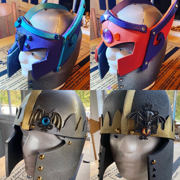 DIY Simple Basic Superhero Eva Foam Helmet Pattern Blueprint Template ...