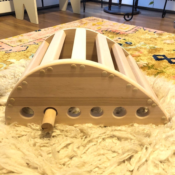 Iyengar Yoga Back Bending Bench. Wooden Yoga Bench. Viparita Dandasana ...