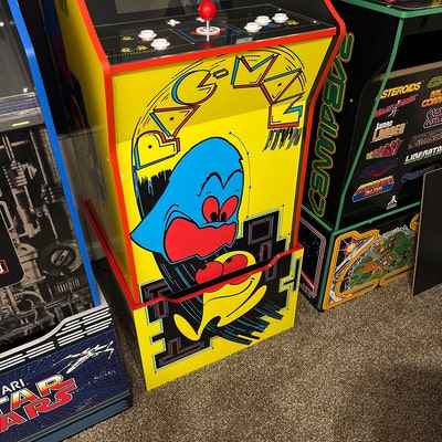 Arcade1up Cabinet Riser Graphics Pac-man Pacman Graphic Sticker Decal ...