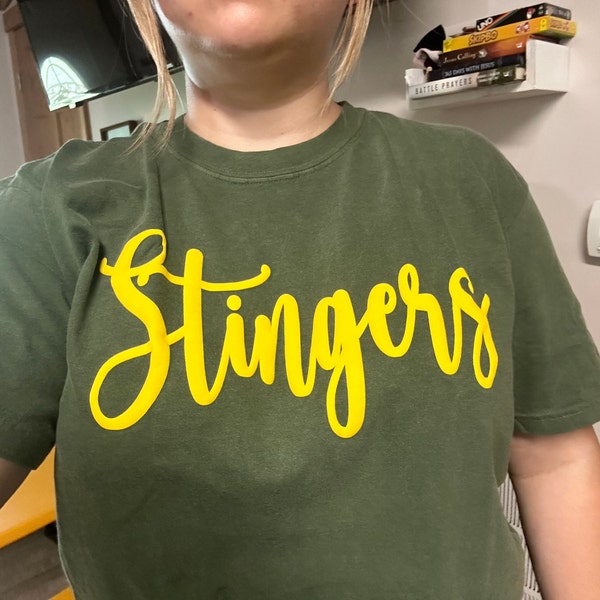 Custom Puff Game Day Tee Mascot Comfort Colors Spirit Shirt Team Sports ...