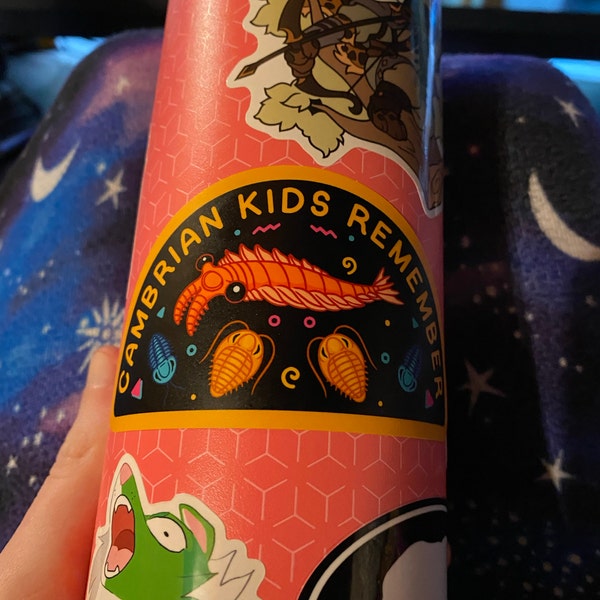 Cambrian Kids Remember Sticker / Cambrian Period / Anomalocaris ...
