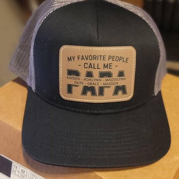 My Favorite People Call Me PAPA Hat, Personalized Papa Hat, Papa ...