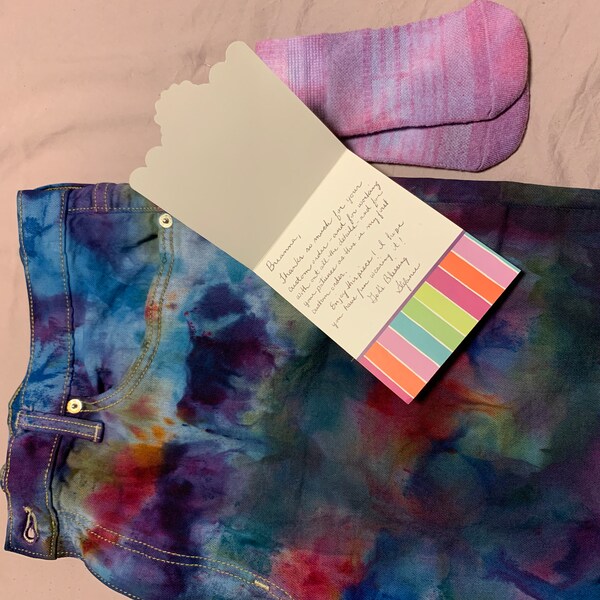 Cosmic Roll Ice Dye T-shirt, 100% Cotton, Hand Dyed Tie Dye, Unisex ...