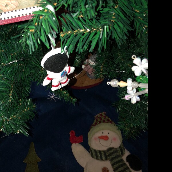 Spacex Dragon Spacecraft Felt Ornament, Christmas Tree Ornament ...