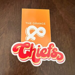 Retro-inspired Kansas City Chiefs Sticker 3 or 6 Waterproof UV Safe - Etsy