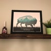 Buffalo Poster, Buffalo Print, Buffalo Art, Yellowstone Buffalo ...