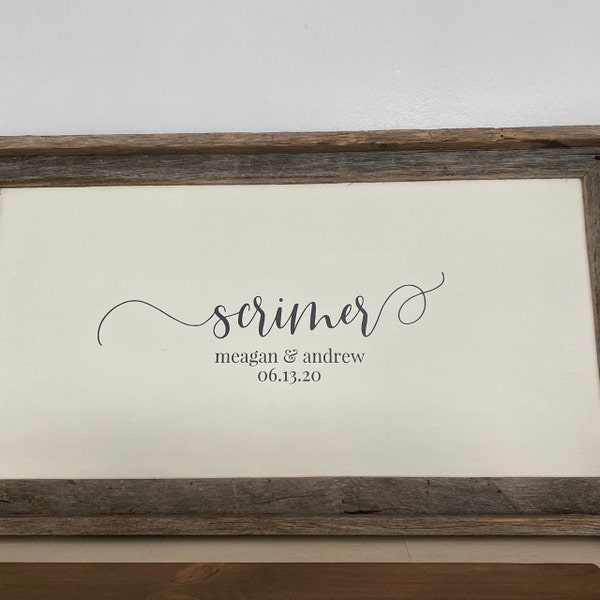 Rustic Wedding Guest Book Alternative Wood Wedding Sign Custom Wedding ...