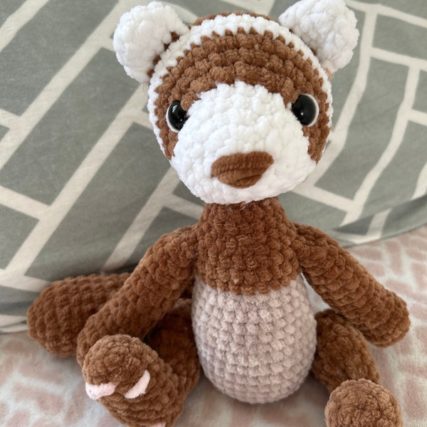 Ferret Crochet Pattern, Amigurumi Crochet Tutorial, Forest Animal Pdf ...