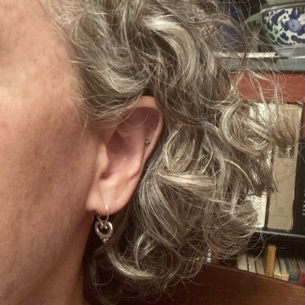 Sterling Silver Swirl Hook Earrings – Lightweight Everyday Jewelry - Etsy