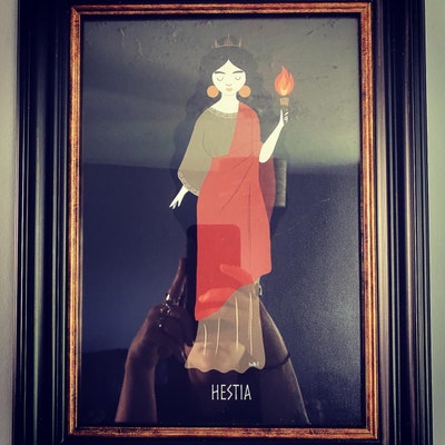 Art Poster Print Hestia Goddess Greek Mythology Home Hearth Family ...