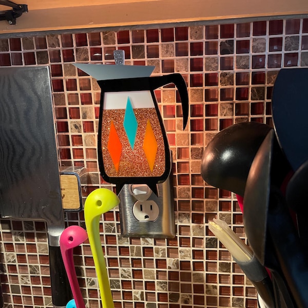Mid Century Modern "percolator" Night Light: Retro Coffee Pot - Etsy