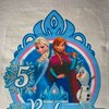 Printable Elsa Anna Cake Topper, Personalised Birthday Cake Topper ...