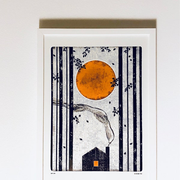 NORTHERN STARS Digital Art Print: Forest Constellation Poster A4, A3 ...