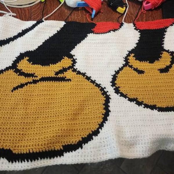 Cute Bear Crochet Graphghan Pattern - Etsy