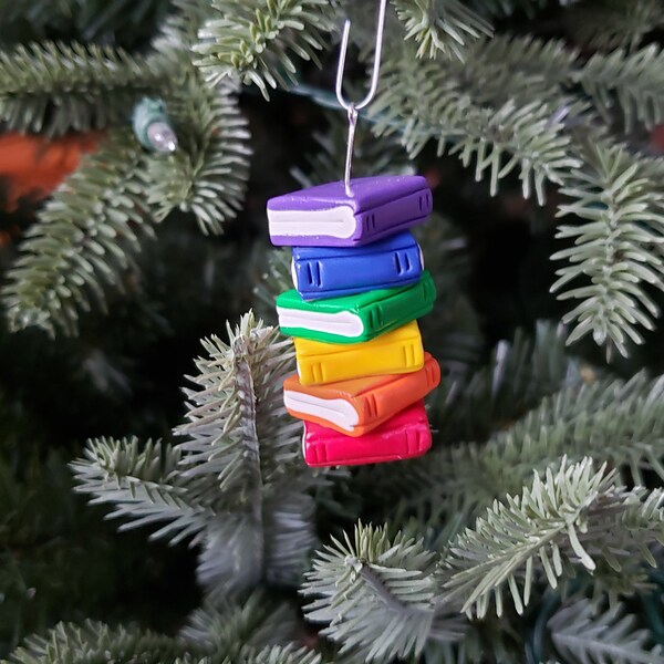 A Reading Rainbow Book Ornament, You Can Never Have Too Many Books! - Etsy