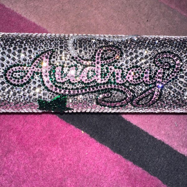 Personalized Alpha Kappa Alpha Bling Tumbler-aka-custom Rhinestone ...