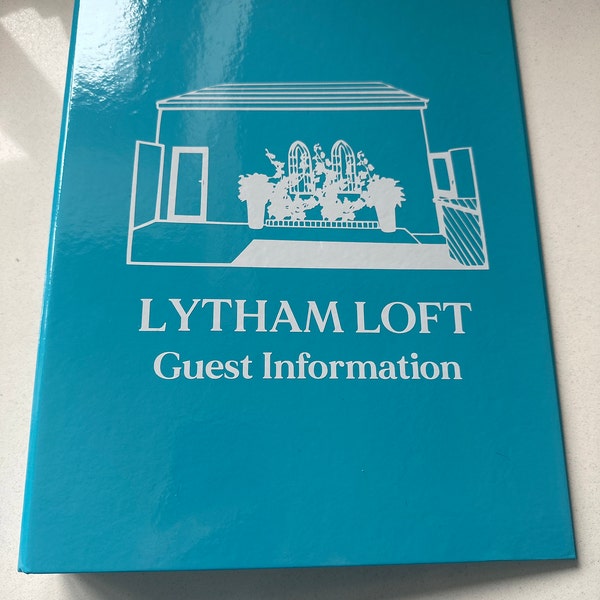 Guest Information Folder, A4 Personalised Ring Binder File, Document ...