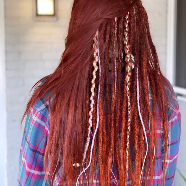 Synthetic Dreadlocks: Blonde Cotton Candy Hair Extensions - Etsy