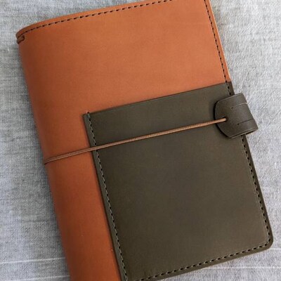 Snap Closure for Leather Cover Leather Snap Planner Cover - Etsy