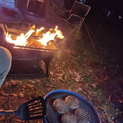 Collapsible BBQ Grill and Fire Pit. Perfect for Camping, the Beach and ...