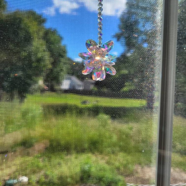 Handmade Crystal Sun Catcher,crystal Suncatcher Prism for Window ...