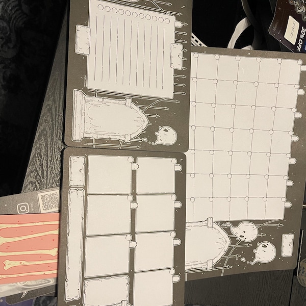 Graveyard Haunts Planner Notepads - Tear-away Calendar - Tombstones and ...