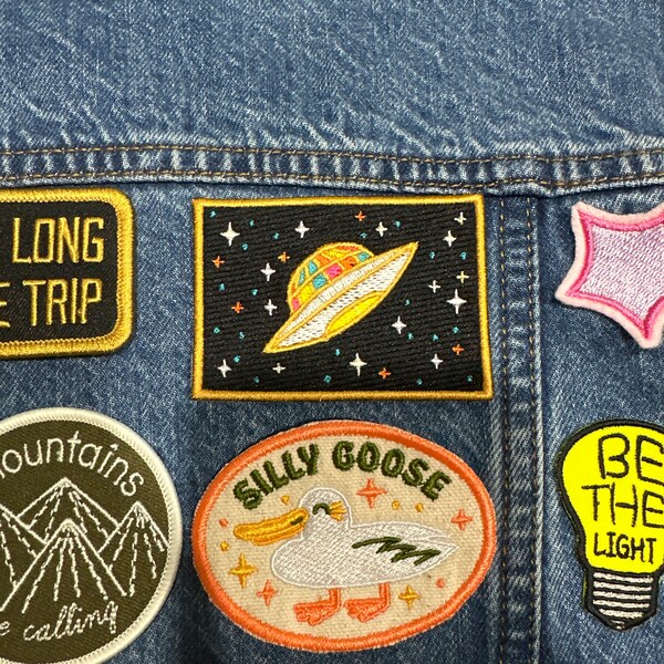 Disco UFO Patch - Etsy