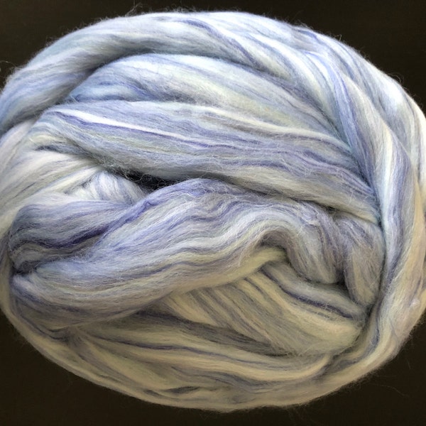 New! Blended Glitter Superfine Merino / Nylon Blend Wool Roving 2-4 Oz ...