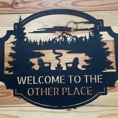 Campfire Sign, Metal Camping Sign, Fire Pit Sign, Camping Personalized ...