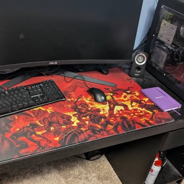 Cosmic Rapture Design 1, Desk Pad, Mouse Pad, Desk Mat, Surreal ...