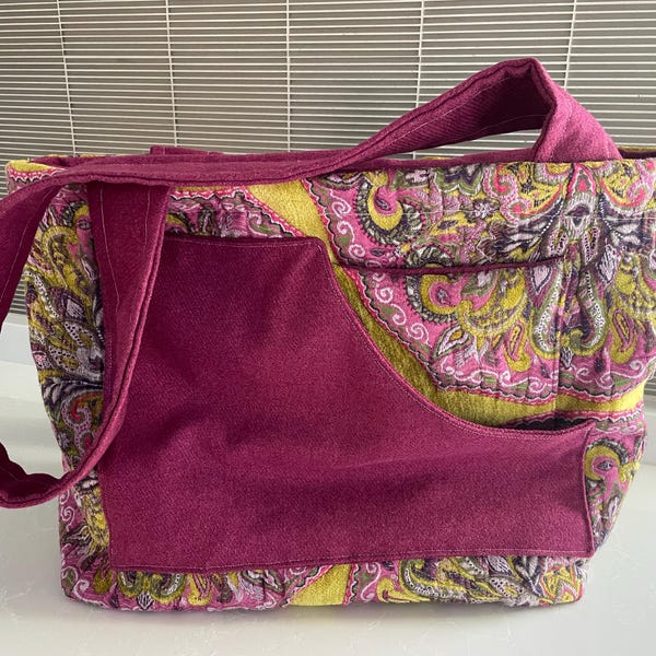 Croissant 2 Way Crossbody Shoulder Bag Pattern Sewing PDF Printable ...