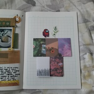 50 Pcs, Landscape Sticker Book, Color Themed Aesthetic Sticker Booklet ...