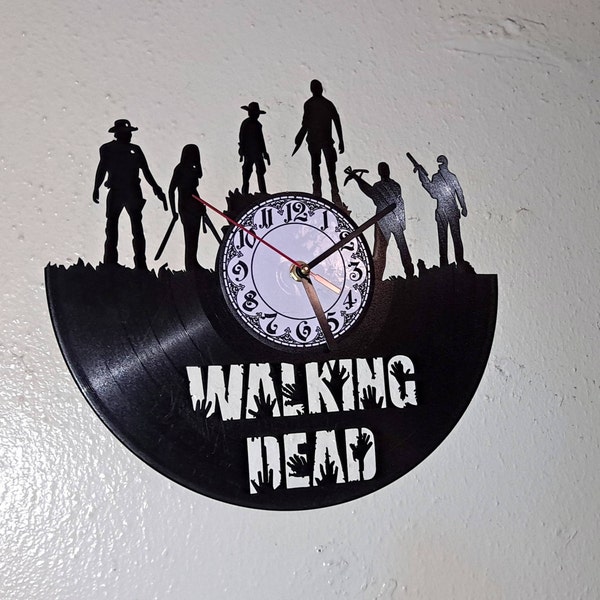 Domino Design Game Art Vinyl Wall Clock, Domino Game Design Gift for ...
