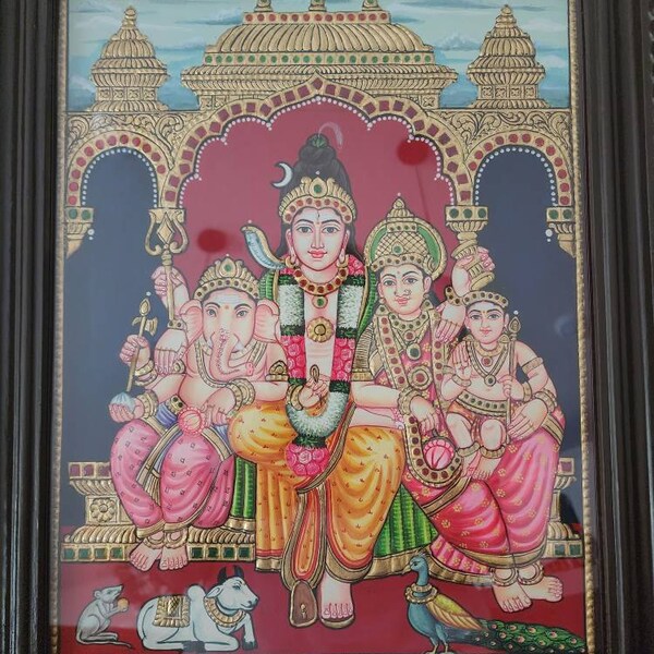 Tanjore Painting - Lalitha Devi, Tripura Sundari Painting, Raja ...