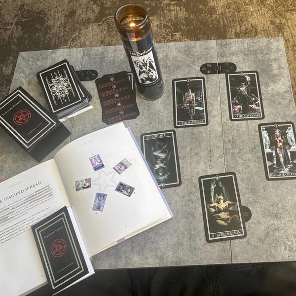 Praxis of the Pentagram, 65 Card Satanic Oracle Deck Plus Guidebook ...