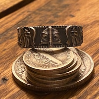 Greek Goddess Athena Ring, Realistic Athena Face and Helmet Signet Ring ...