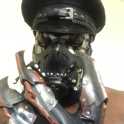 Dreaded Helmet Genuine Leather Mask - Etsy