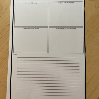 Meeting Page With Notes and Action Items Digital Download Journal Page ...