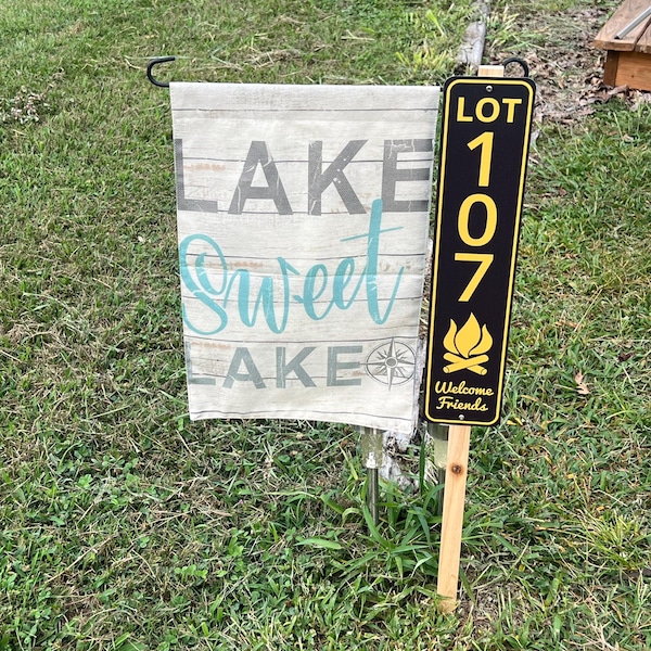 Campsite Welcome Sign, Camping Welcome Sign, Camper Number Sign, Camp ...