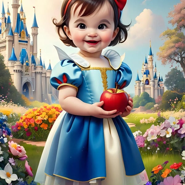 Princess Riding a Unicorn Get Your Own Princess Portrait From Your ...