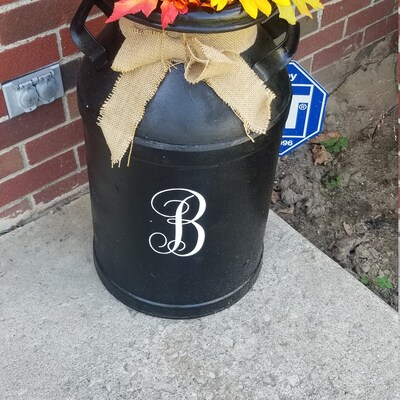 Letter B 6 Monogram Sticker Decal Truck Car Window Teach Craft Initials ...