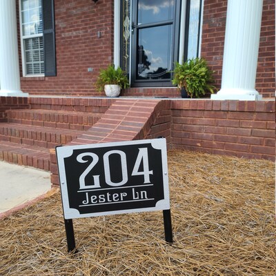 CUSTOMIZABLE ADDRESS SIGN, Outdoor Address Signs, Address Plaque ...