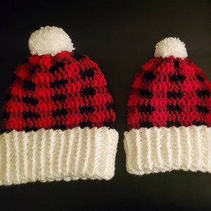 CROCHET PATTERN Buffalo Plaid Family Hat Set - Etsy