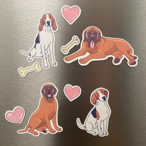 Brown Border Collie Sticker Set Cute Dog Sticker Pack | Etsy