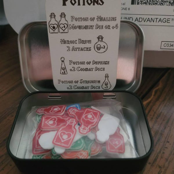Potion Tokens - for Use With Heroquest - Set of 50 - Etsy