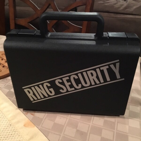 Ring Security Briefcase, Ring Security Case, Ring Bearer Briefcase ...