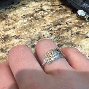 Beaver and Forest Ring in Sterling Silver by First Nations Artist ...