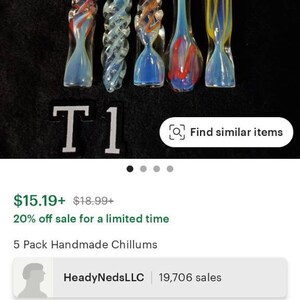 5 Pack Handmade Chillums - Etsy