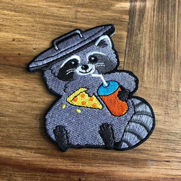 Snack Raccoon Patch - Etsy