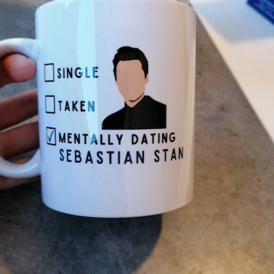 Mentally Dating Sebastian Stan Mug inspired Sebastian Stan Fan ...